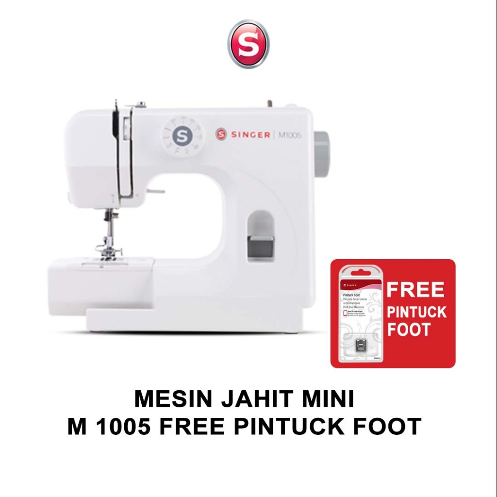 Jual (Original) Mesin Jahit Mini Portable SINGER M1005 Free Pintuck - Singer Sewing Machine ...