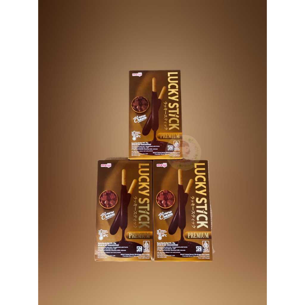 Jual .Meiji Lucky Stick Choco Premium 35 gr pocky biskuit stik salut ...