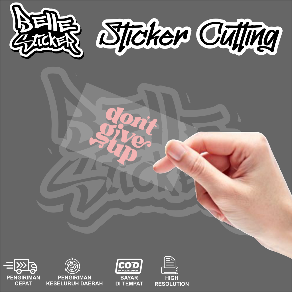 Jual Stiker decal Don't give up Variasi Motor Mobil Sticker Timbul ...
