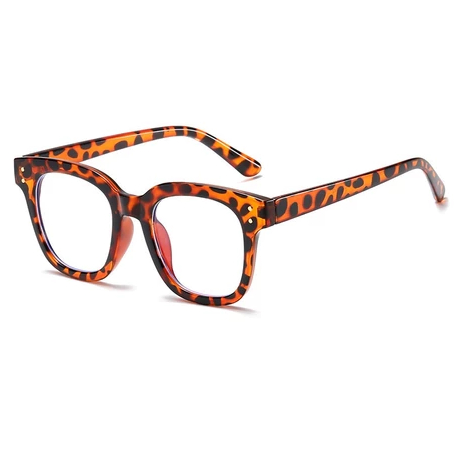 Jual Kacamata Frame Kotak Leopard Retro Unisex | Shopee Indonesia