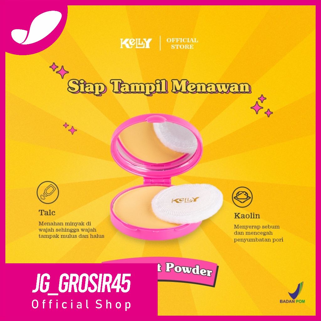 Jual kelly compact powder - bedak padat | Shopee Indonesia