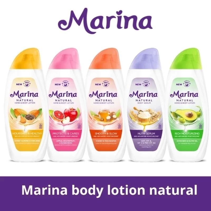 Jual Marina Natural Hand & Body Lotion Series 75 + 19mL || Marina Hand Body Lotion ...