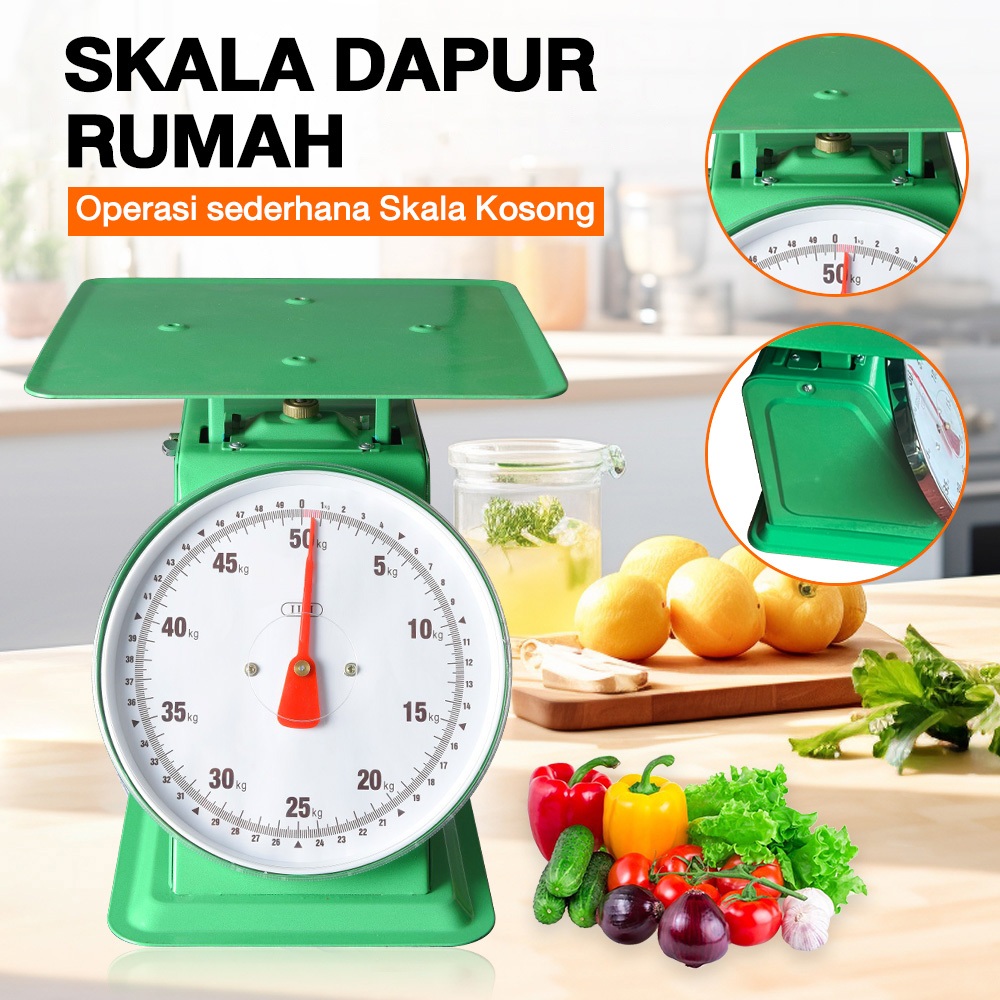 Jual Timbangan Manual Kapasitas 20 Kg 30 Kg 50 Kg Spring Dial Scale ...