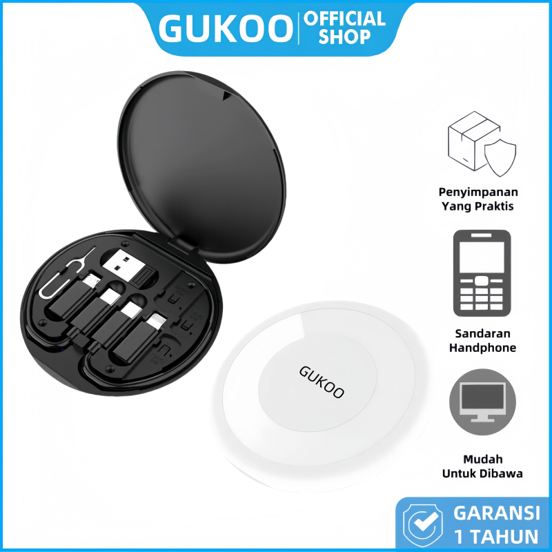 Jual GUKOO TEMPAT KABEL MULTIFUNGSI UNTUK TRAVEL - Charger 60W + 5 Slot Adaptor (Type C/USB ...