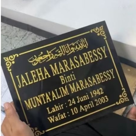 Jual PAPAN NAMA NISAN GRAFIR, 15cm x 20cm / Keramik | Shopee Indonesia