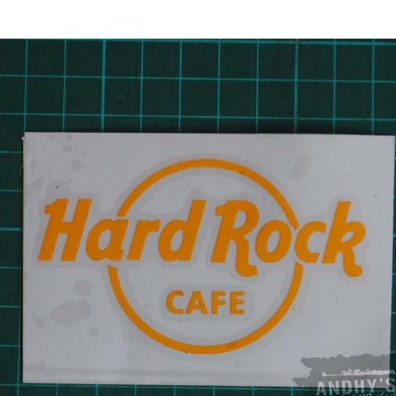 Jual Stiker Hard Rock Cafe 2 Stiker Kata Kata Bahan Oracal Tempelan ...