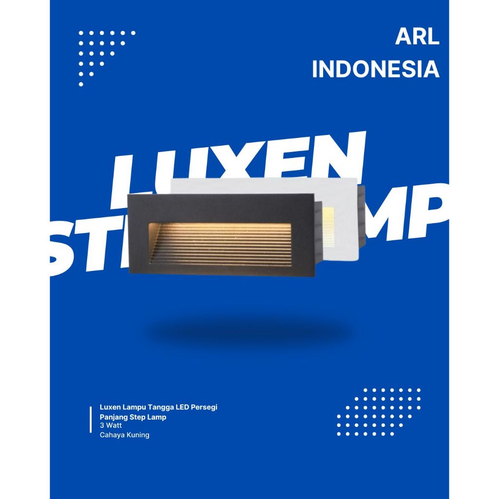 Jual Luxen Lampu Tangga LED Persegi Panjang Step Lamp 3 Watt Cahaya ...