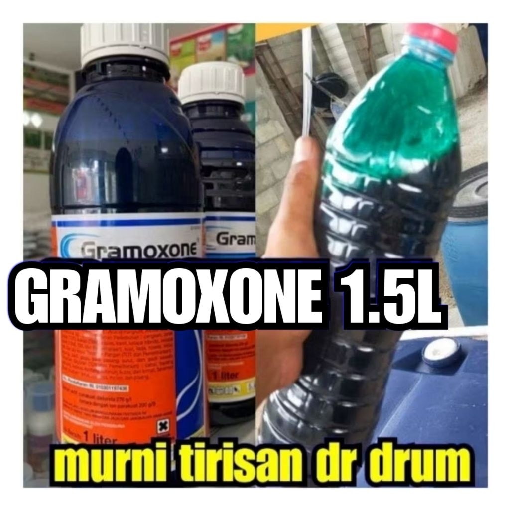 Jual obat rumput jenis gramoxone(gramason).kemasan botol 1.5liter murni ...