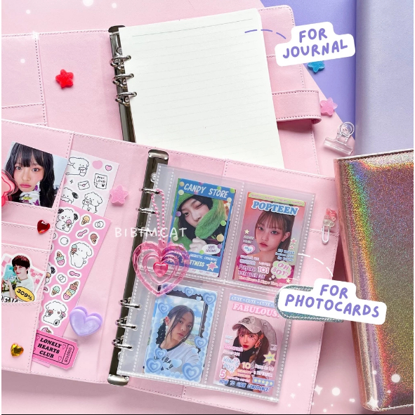 Jual (A5 Size) Binder 6 Ring Leather A5 - Album Photocard PC Kolbuk ...