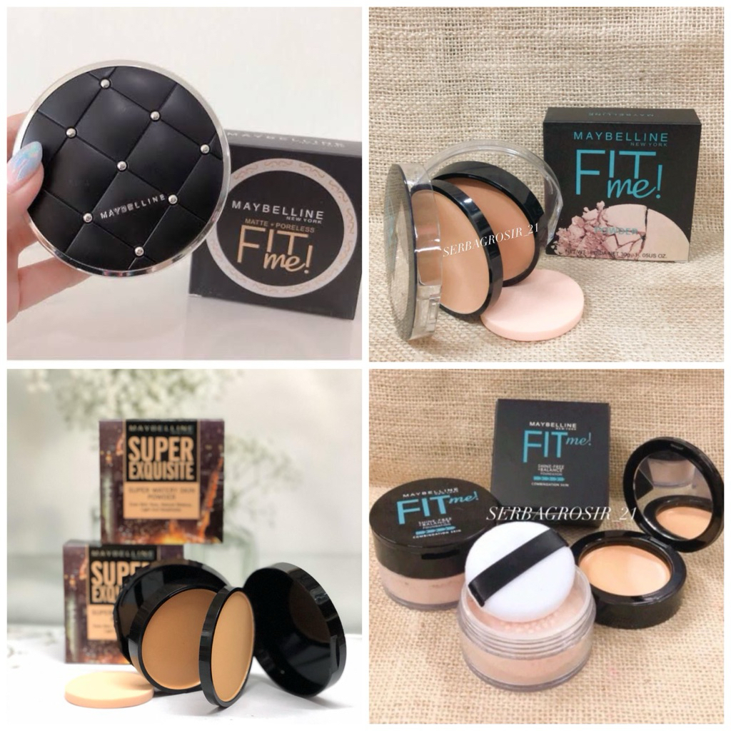 Jual BEDAK FIT ME MYB 2in1 / Bedak Basah + Kering | Shopee Indonesia