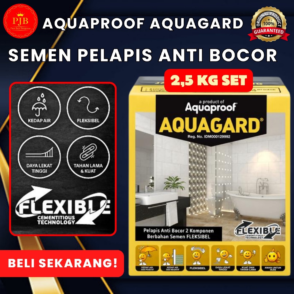 Jual 9.9 SALE Aquagard Pelapis Anti Bocor Berbahan Semen - 2,5 Kg | Shopee Indonesia