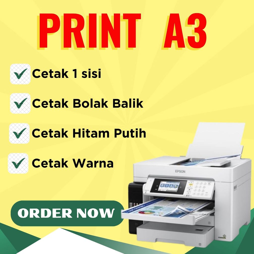 Jual PRINT / CETAK ISI BUKU A3 HVS 80GSM | Shopee Indonesia
