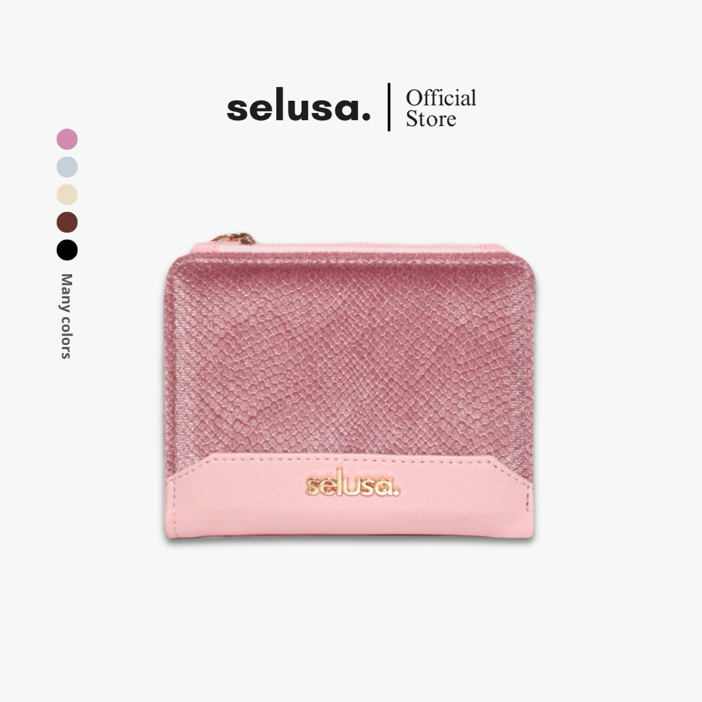 Jual SELUSA KARA WALLET | Dompet bludru mix leather wanita | Shopee ...