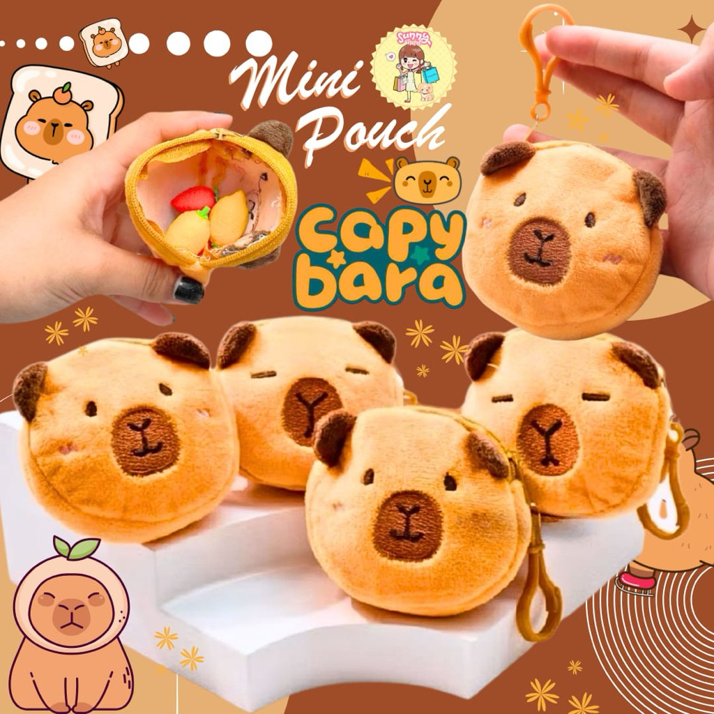 Jual Dompet Boneka Capybara Custom Lucu Unik Pouch Koin Boneka Besar ...