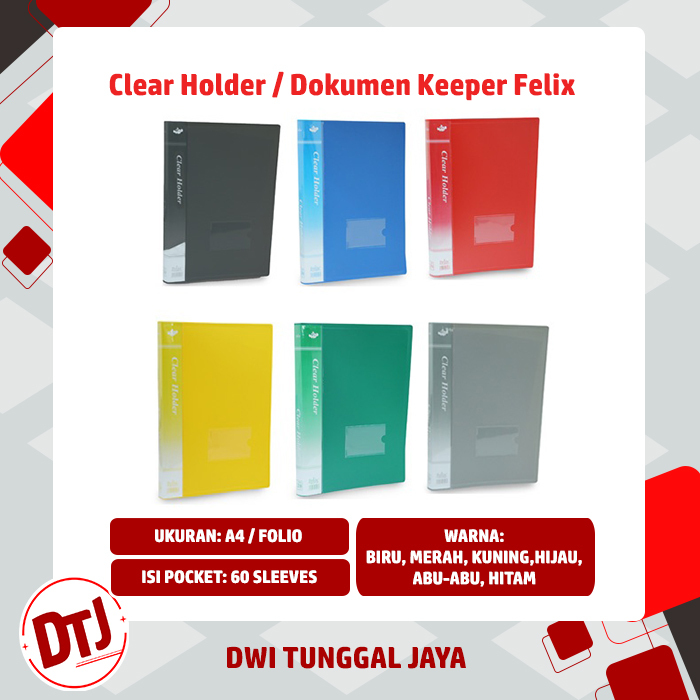 Jual Clear Holder / Dokumen Keeper Felix isi 60 Lembar | Shopee Indonesia