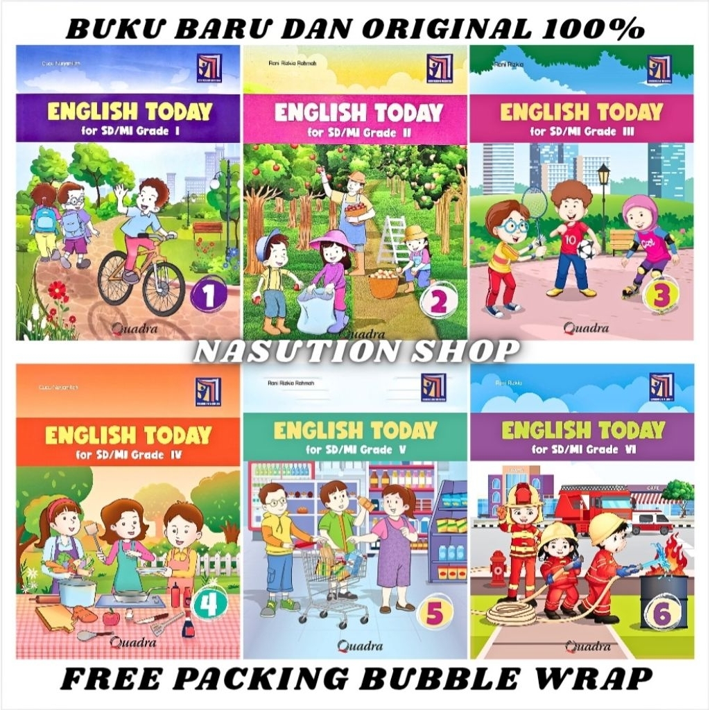 Jual Buku English Today Kelas 1 2 3 4 5 6 SD/MI Penerbit Quadra Kurikulum Merdeka Original ...