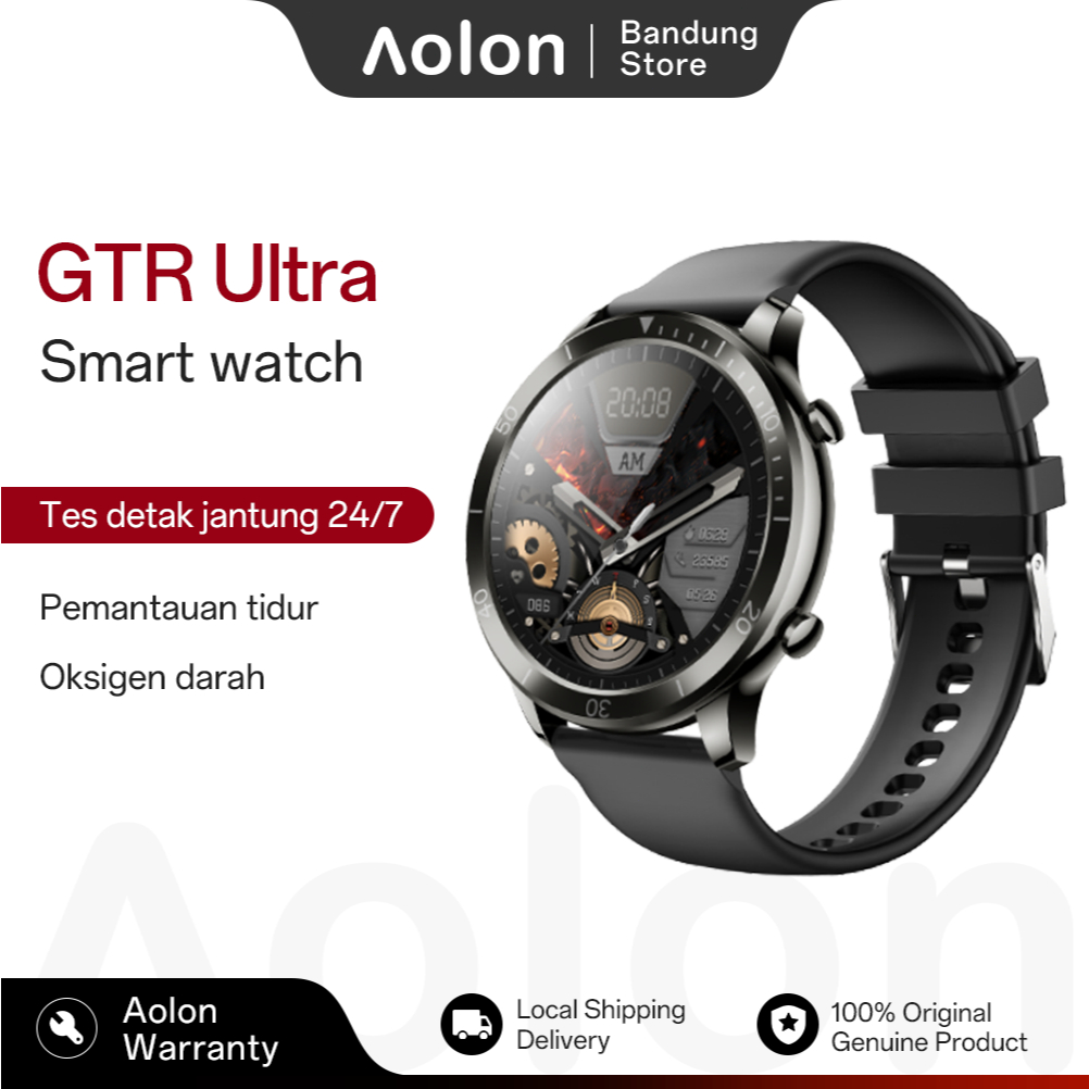Jual AOLON GTR Ultra Smartwatch Pria Running Pace Metal Case Smart ...