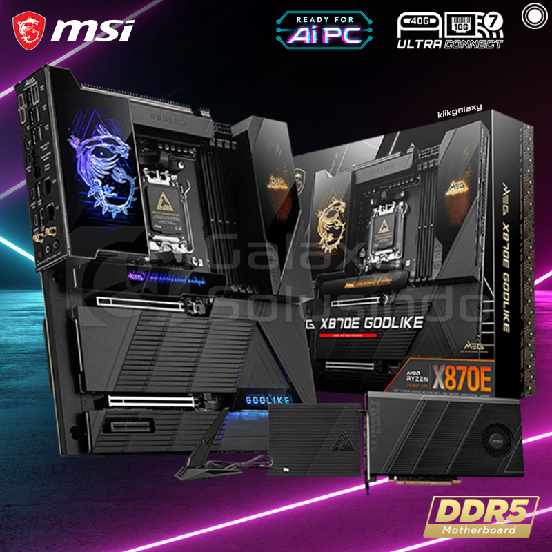 Jual MSI MEG X870E GODLIKE - AMD X870 DDR5 AM5 WIFI7 Motherboard ...