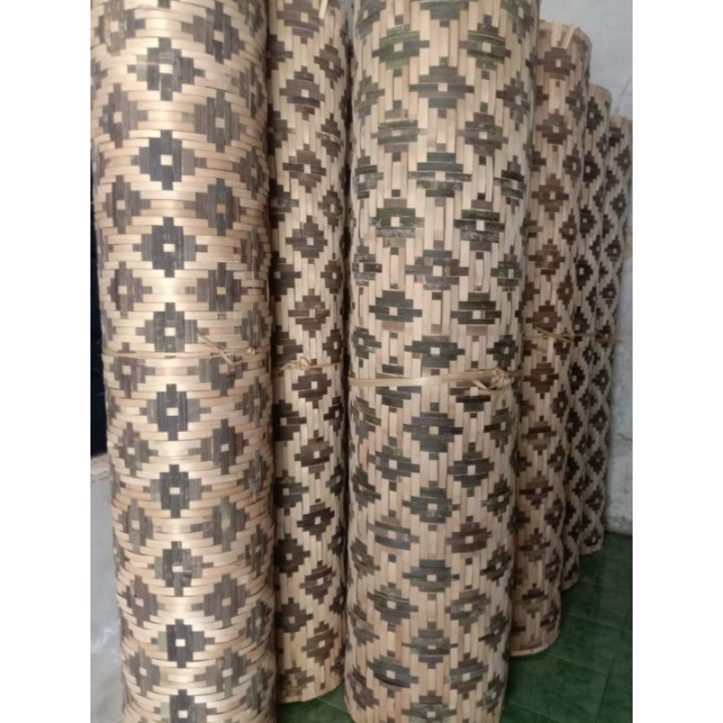 Jual Anyaman Bambu/Bilik Bambu/Gribik/Hiasan Bambu | Shopee Indonesia