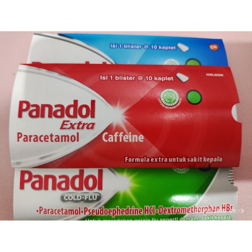 Jual Panadol Paracetamol, Extra Paracetamol, Cold +Flu | Shopee Indonesia