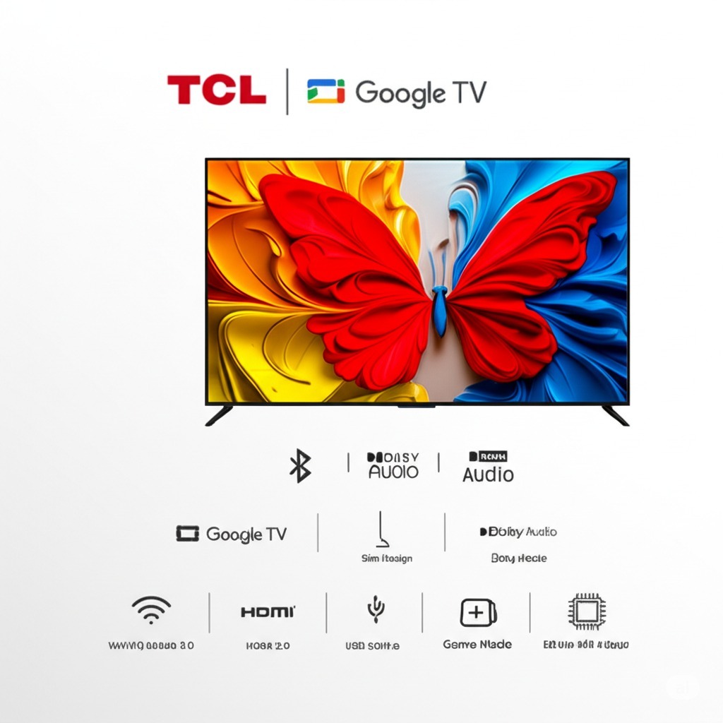 Jual TCL Smart Google TV QLED 32 40 & 43 Inch S5K & S4K FHD HDR10 WiFi USB HDMI Digital DVB-T2 ...