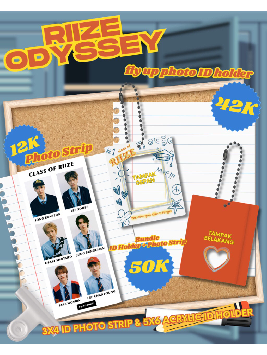 Jual RIIZE ODYSSEY Acrylic Keychain Akrilik Ganci ID Holder Fan ...