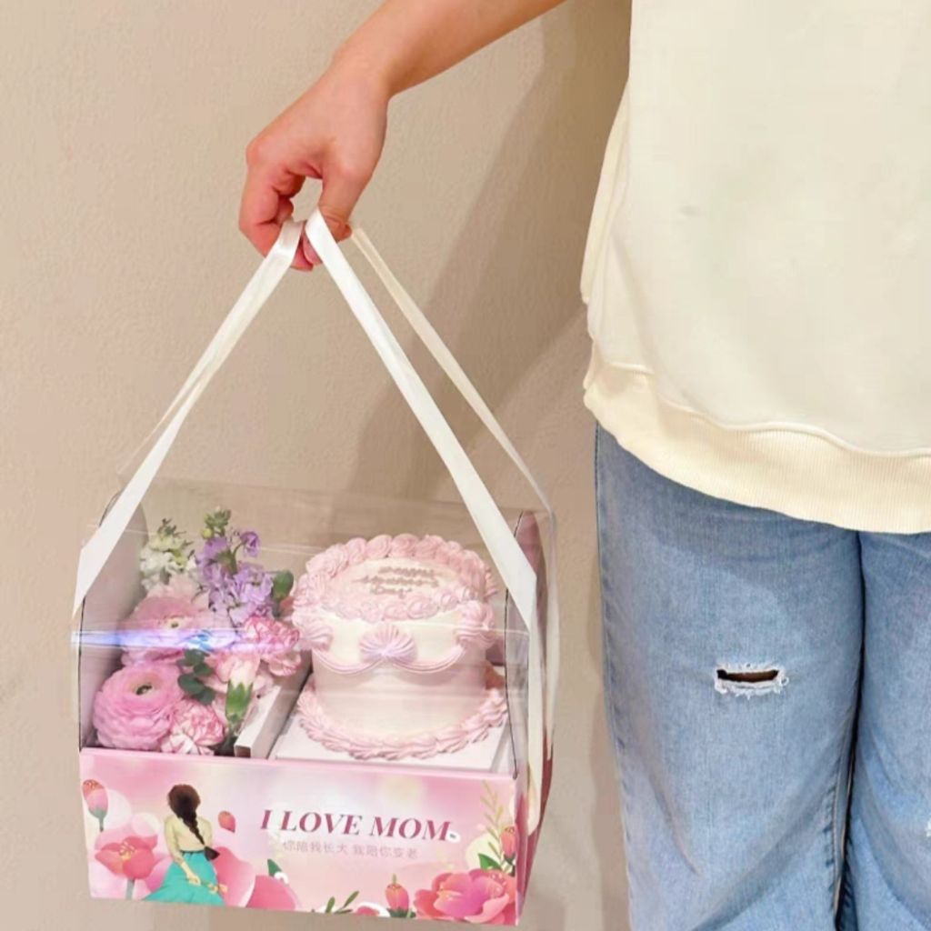 Jual B56 Kotak Bunga Cake | Kotak Cake | Kotak Valentine | Kotak Silver ...