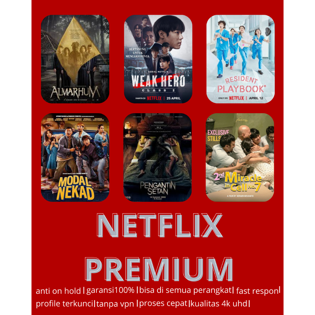 Jual NETFLIXXXX PREMIUM 1/2/3BULAN 4K UHD PRIVATE SHARING AMANAH DAN BERGARANSI 100% | Shopee ...