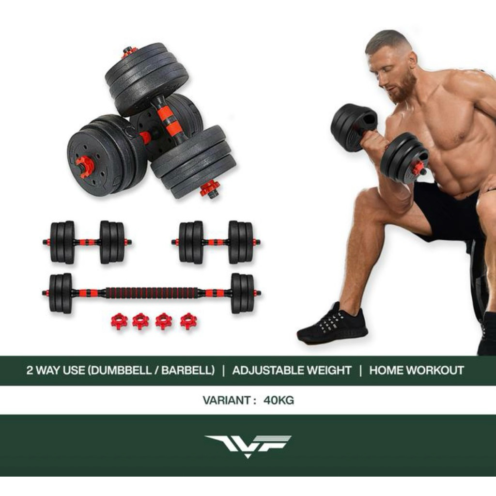 Jual Dumbbell adjustable 40kg barbel dumbel dumbell dumbbell dumble Alat fitness angkat beban 40 ...