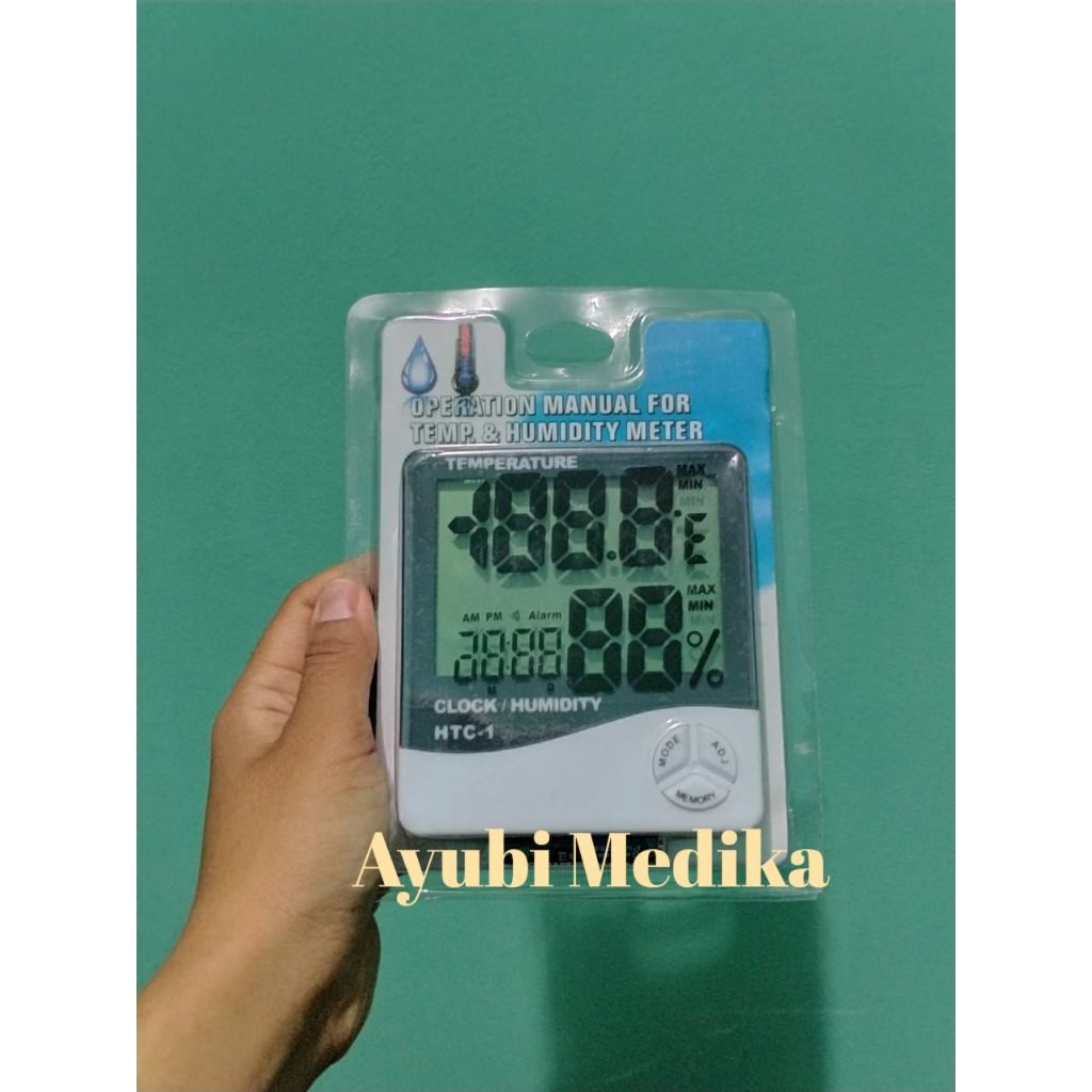 Jual HTC HTC-1 Thermometer Hygrometer Digital Higrometer Termometer ...