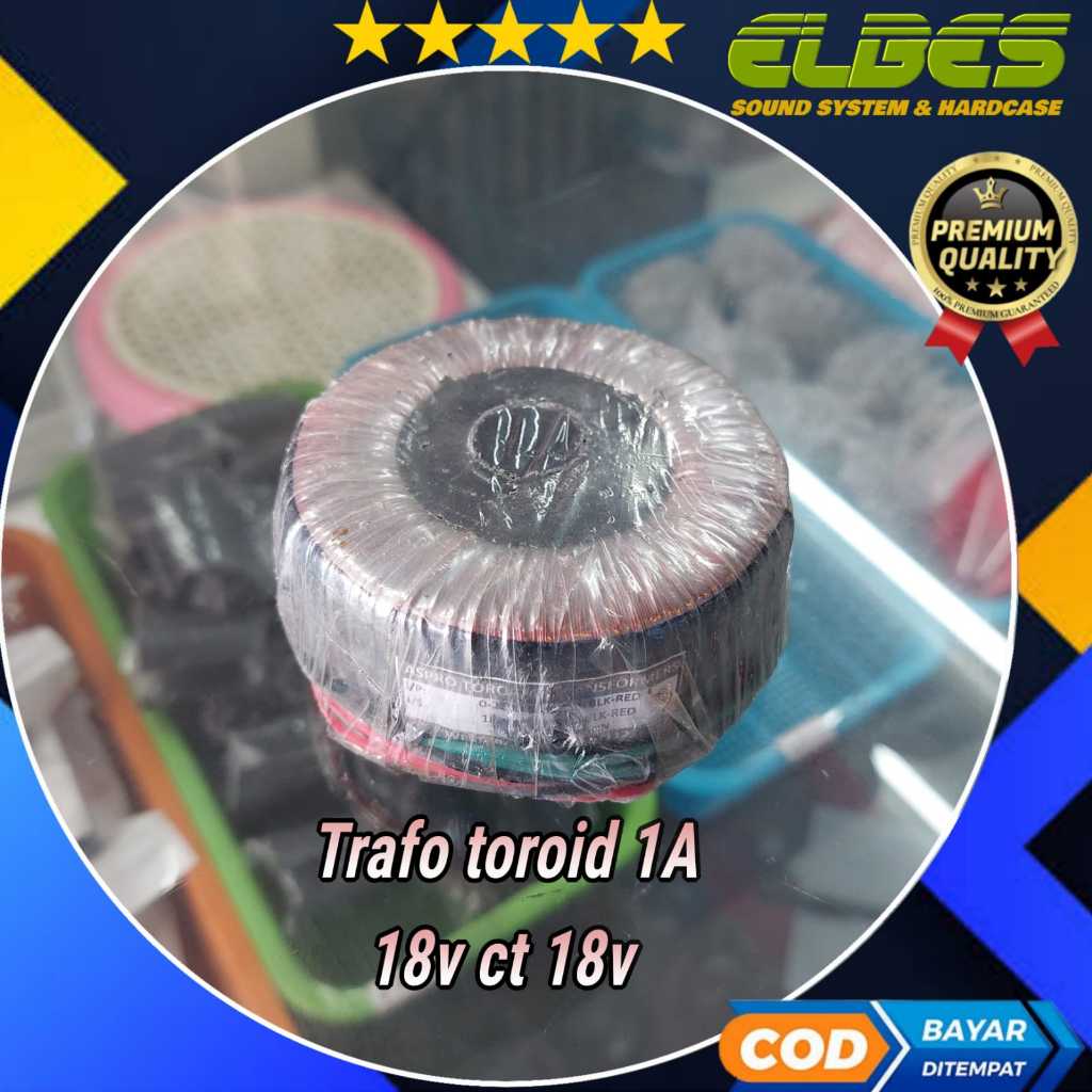 Jual TRAFO TOROID 1A 18V CT extra 0-13v untuk mengganti trafo DLMS ...