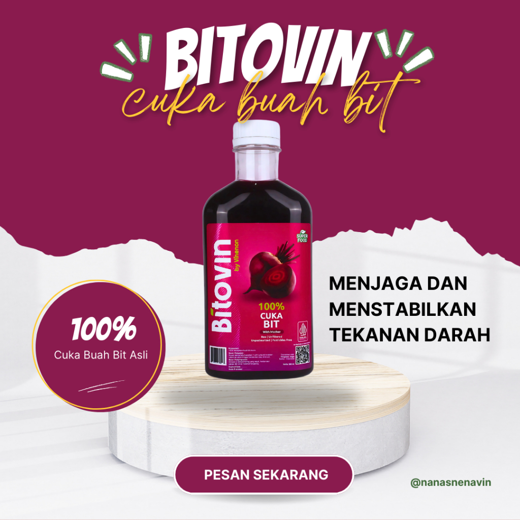 Jual Bitovin - Cuka Buah Bit untuk Anemia & Hipertensi | Shopee Indonesia