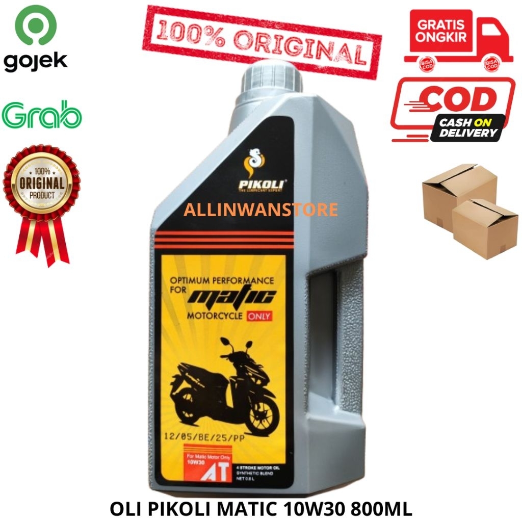 Jual OLI PIKOLI MATIC 10W30 800ML / 0.8L ORIGINAL 100% | Shopee Indonesia