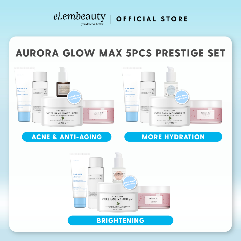 Jual EIEM BEAUTY Aurora Glow Max 5PCS Prestige Set - Anti Acne / More ...