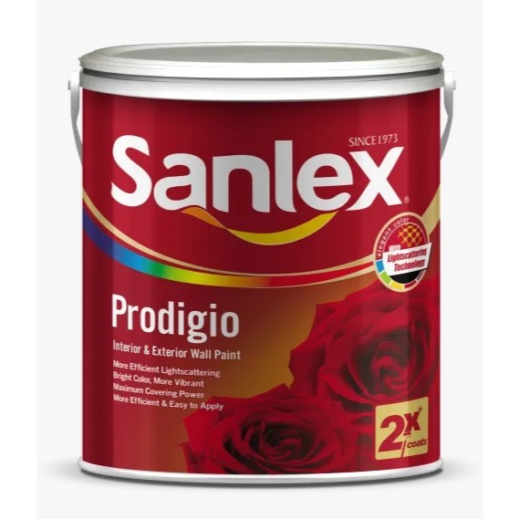 Jual Sanlex Prodigio Cat Tembok Interior & Exterior 5 Kg | Shopee Indonesia