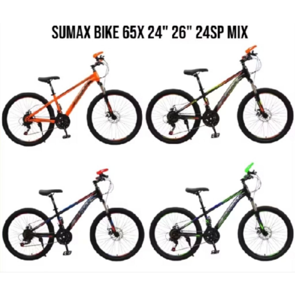 Jual SEPEDA GUNUNG MTB 24 / 26 INCH SUMAX 65X BY ATLANTIS / FOSTER 5522 ...