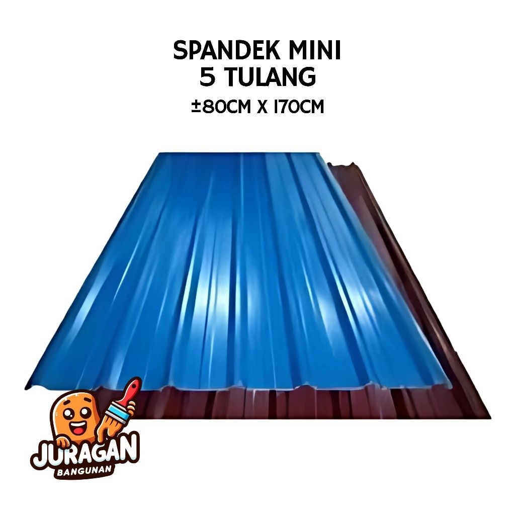 Jual Spandek Mini 5 Tulang | Spandex Mini | Atap Seng Spandek Maroon ...