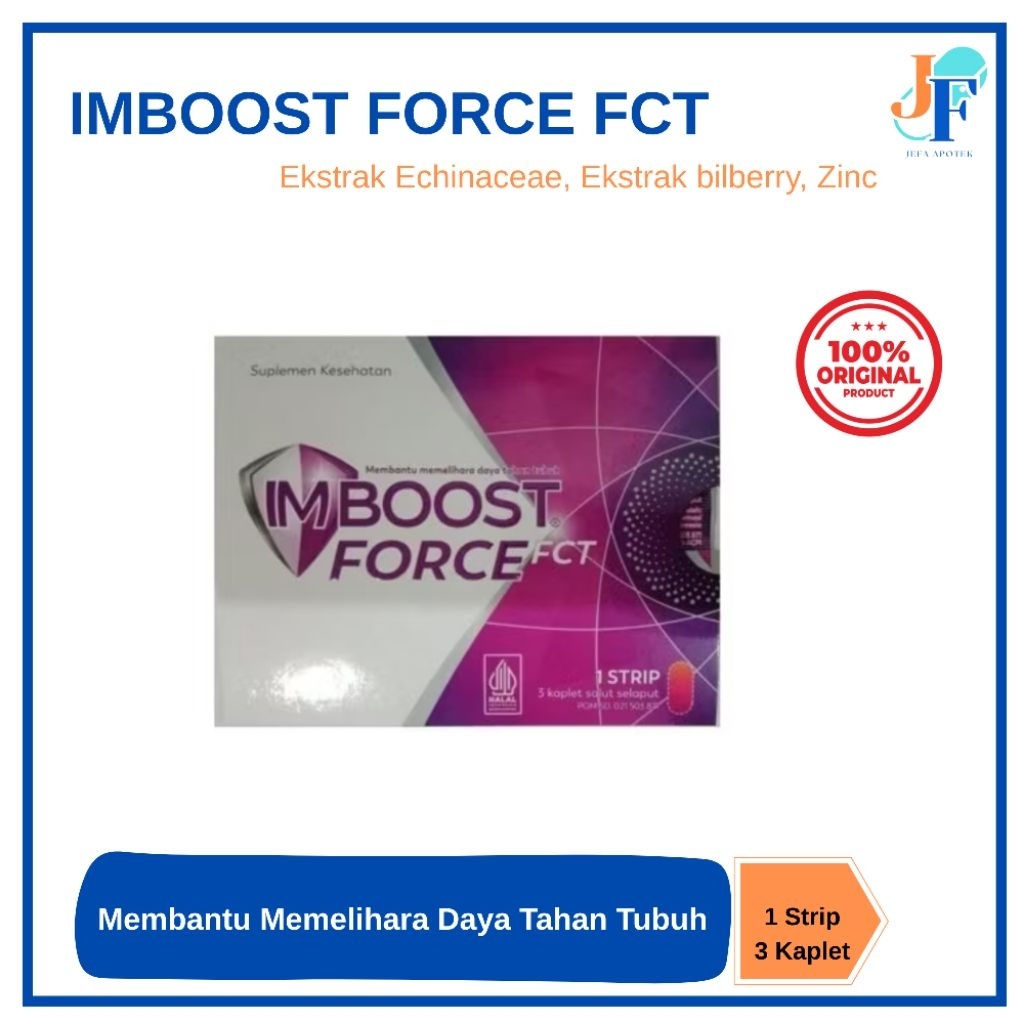 Jual Imboost Force | Imboost Force Kemasan Isi 3 Kaplet | Shopee Indonesia