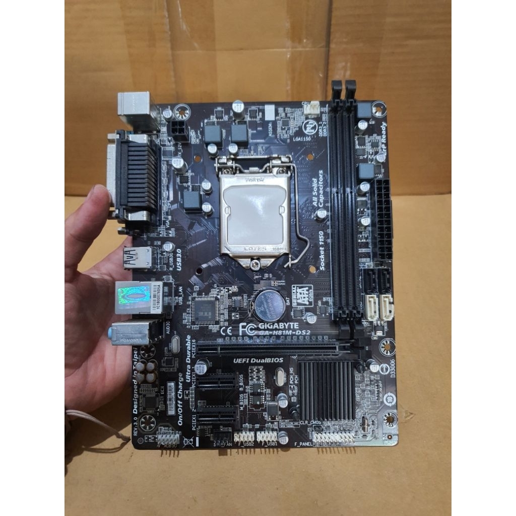 Jual mobo gigabyte h81 socket 1150 normal, tanpa backpanel | Shopee ...