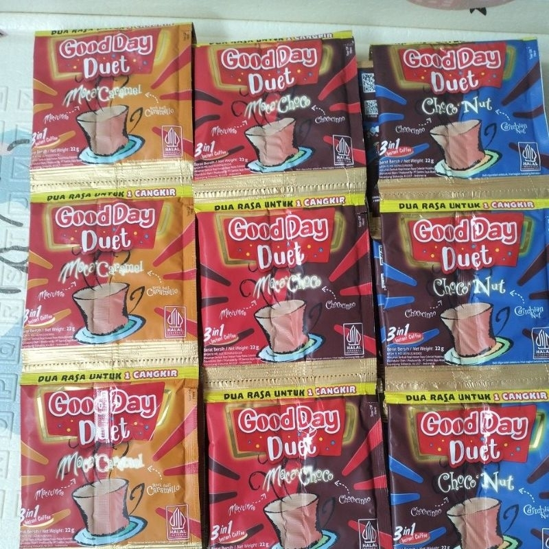 Jual 1 Renceng Good Day Duet Isi 10 Sachet x 22 Gr | Shopee Indonesia