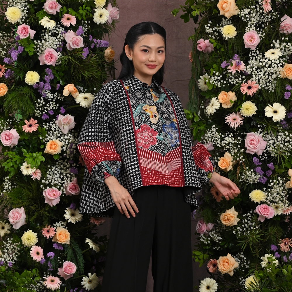 Jual NONA RARA - Aria encim T4134, Baju kerja batik blouse wanita ...