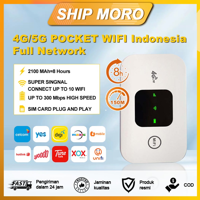 Jual Modem WIFI 4G LTE Portabel Semua Operator Sokong 500Mbps Sesuai ...