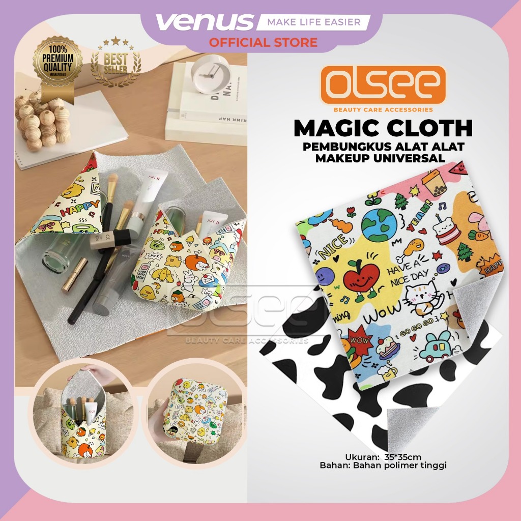 Jual OLSEE - Magic Cloth Wrap Velcro - Kain Pelindung Lipat Magnet ...