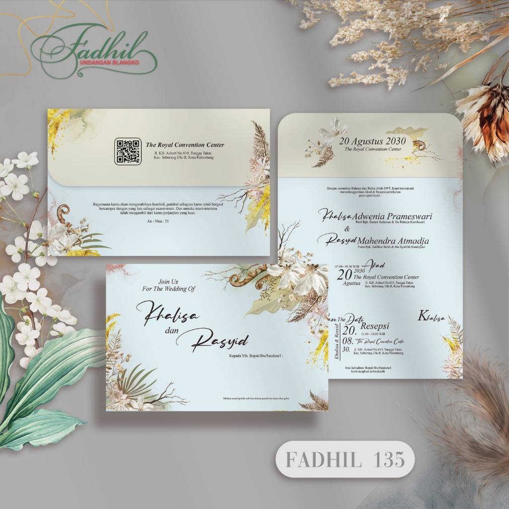 Jual FADHIL 135 Blanko Undangan | Undangan Murah | Blangko Undangan | Shopee Indonesia