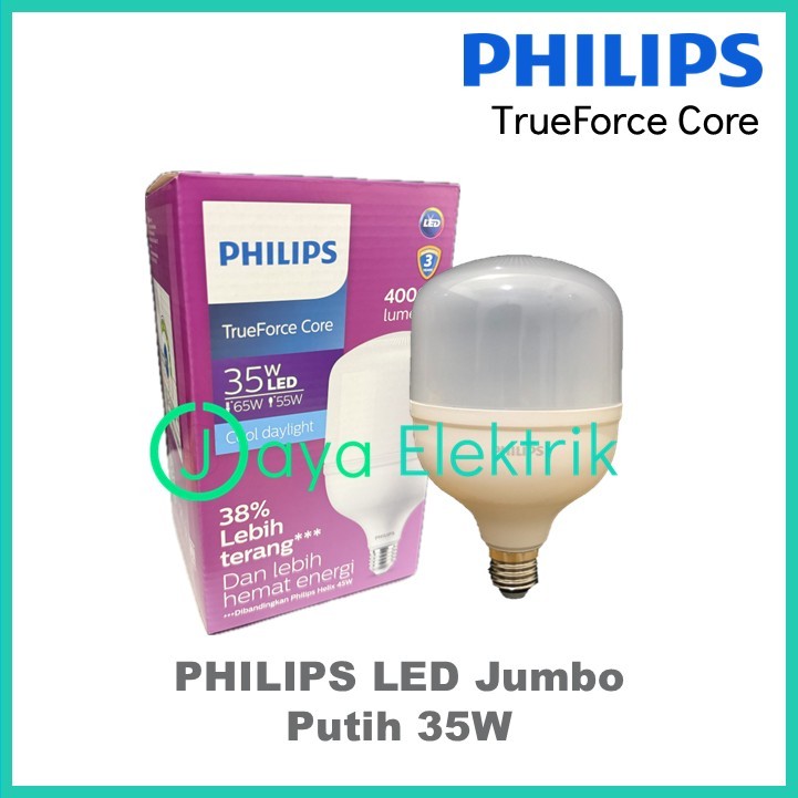 Jual PHILIPS Lampu LED TrueForce Core 35W Putih - Bohlam Kapsul Jumbo TForce 35 W Watt | Shopee ...