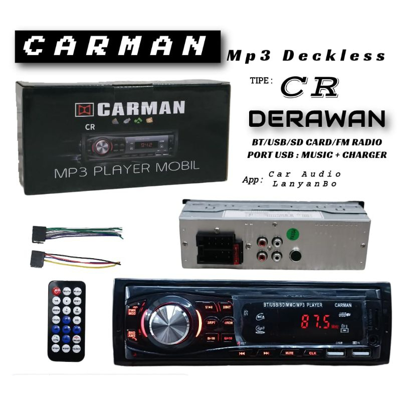 Jual Head unit audio mobil MP3 player bluetooth wireless FM radio ...