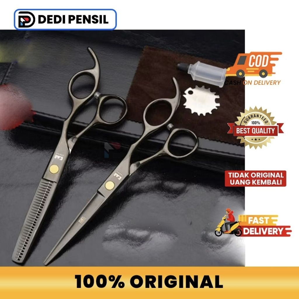 Jual Set Gunting Rambut Kasho Black 6 Inch Original Japan Gunting Cukur ...