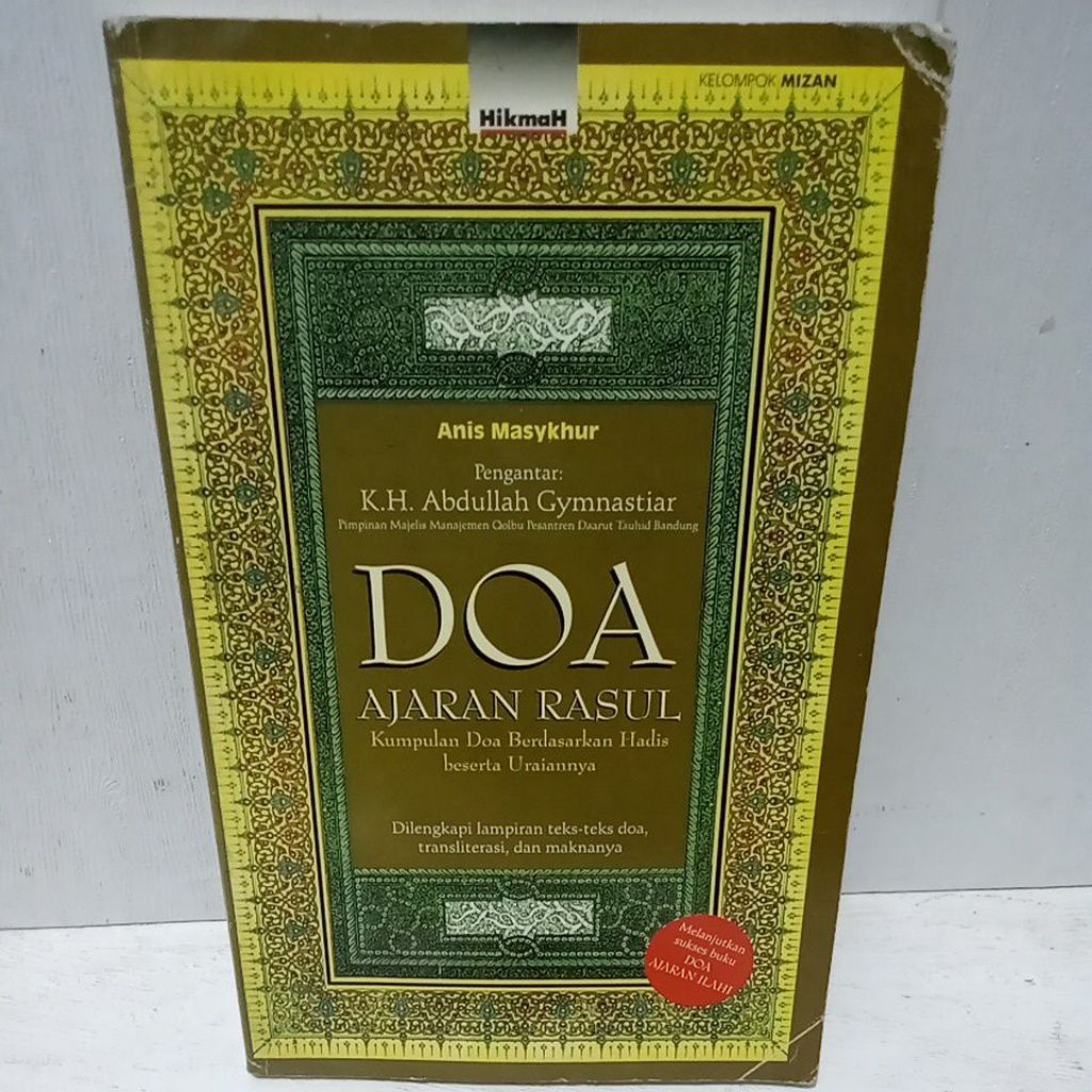 Jual Buku Original DOA AJARAN RASUL KUMPULAN DOA BERDASARKAN HADIS ...