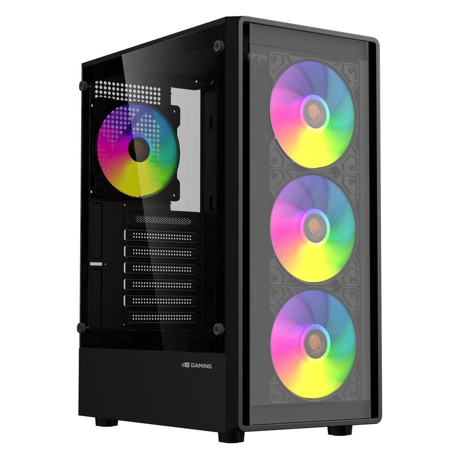 Jual Digital Alliance Oasis Cool Casing Komputer Gaming Tempered Glass ATX Include 4 Fan RGB ...