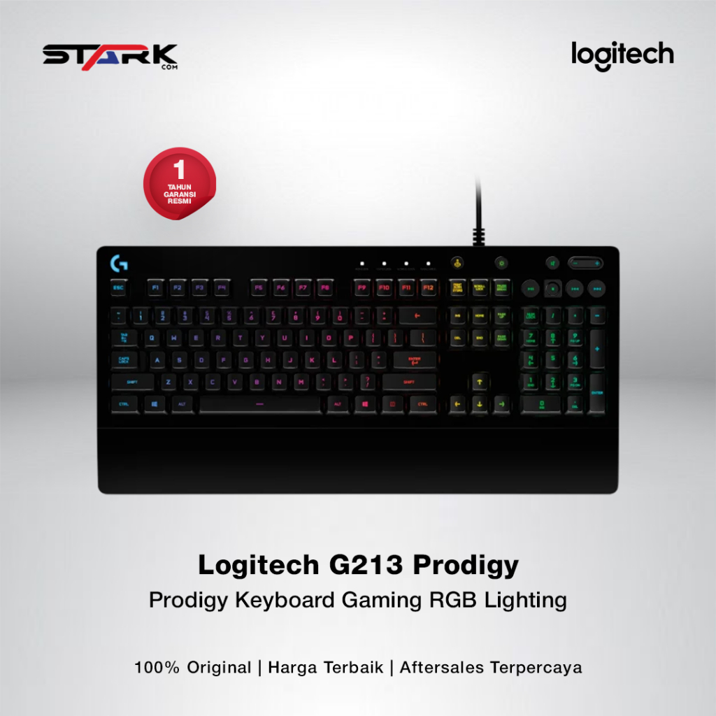 Jual Logitech G213 Prodigy Keyboard Gaming RGB Lighting | Shopee Indonesia